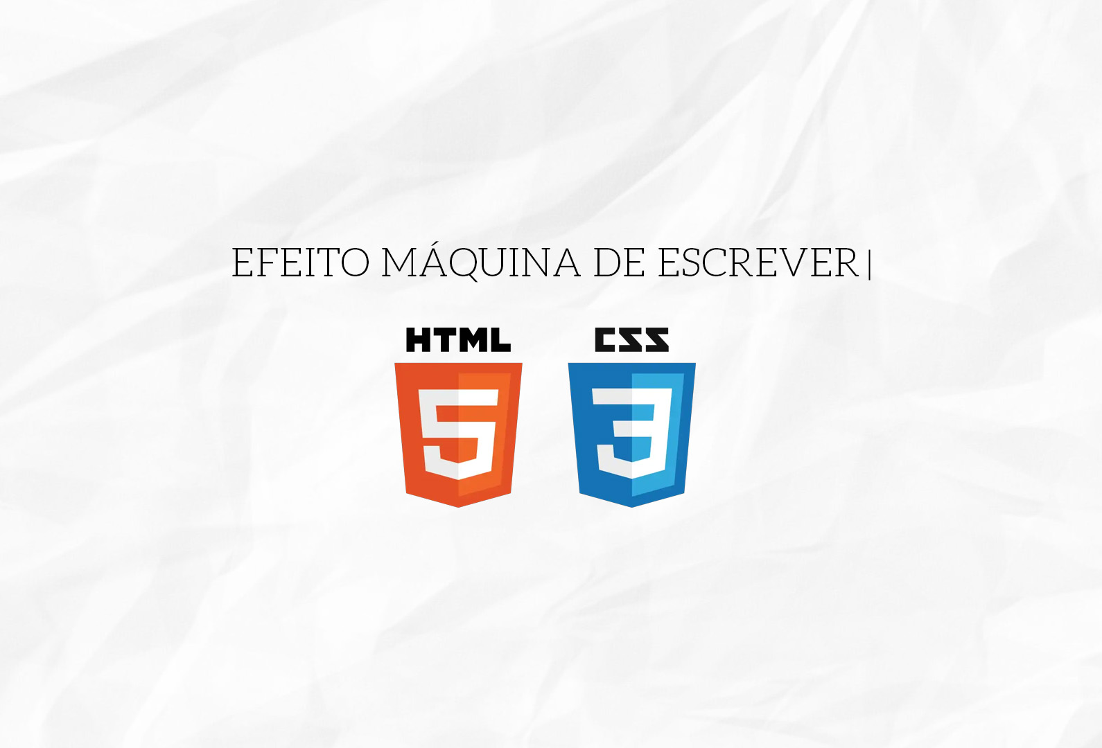 Como fazer efeito máquina de escrever com Javascript e HTML - HeroDjou